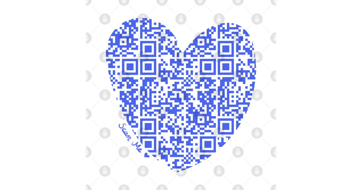 Purple Rick Astley Rickroll QR Code Heart Art - Rick Astley Rickroll Qr ...