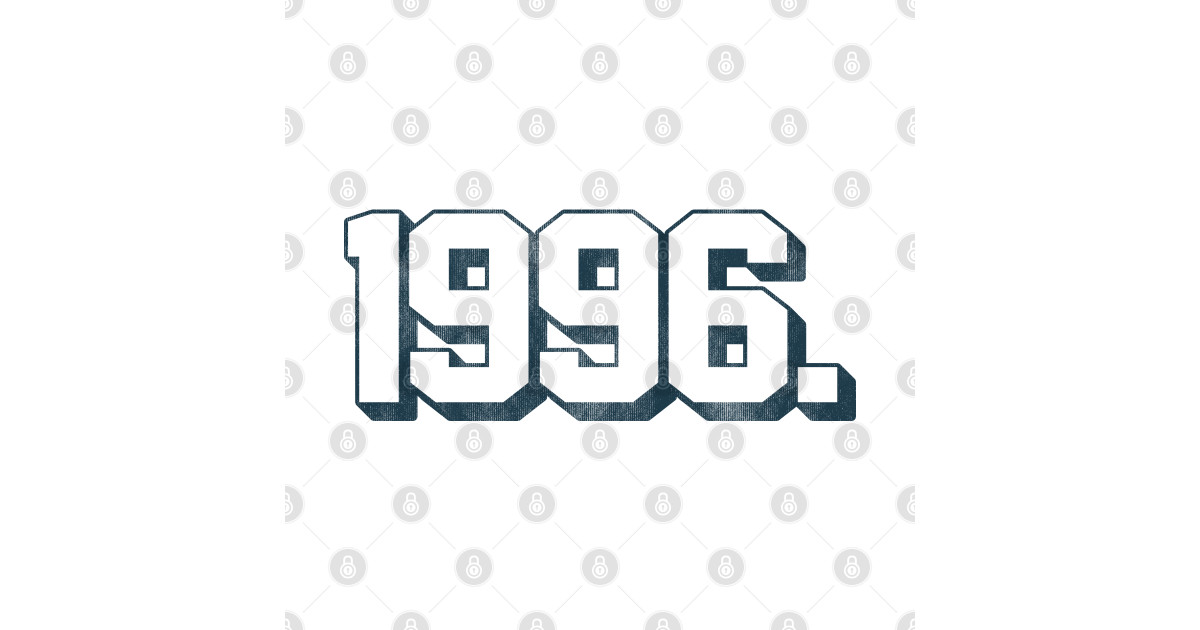 1996 // Years Vintage Retro Logo Style - 1996 - T-Shirt | TeePublic