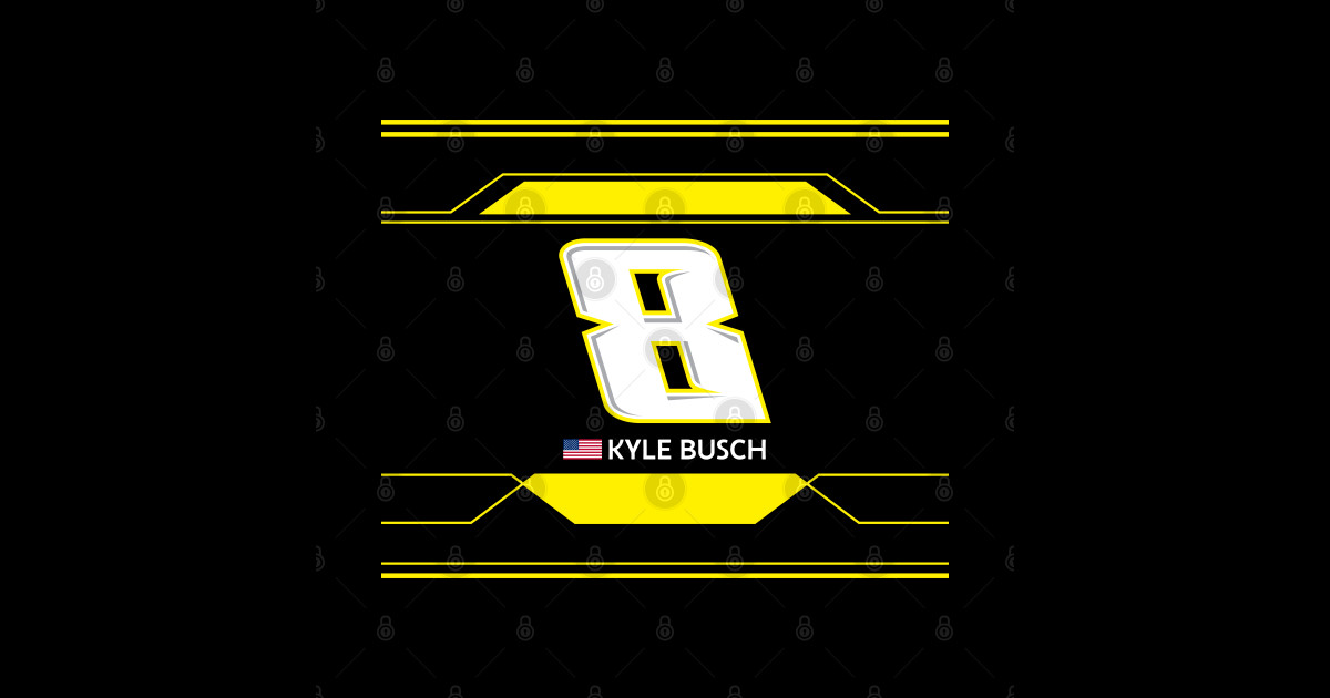 Kyle Busch #8 2023 NASCAR Design - Kyle Busch - Sticker | TeePublic