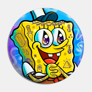 Spongebob Squarepants Tattoo Pins and Buttons for Sale | TeePublic