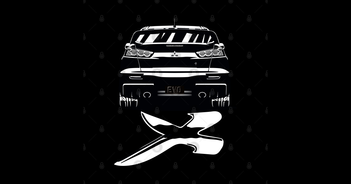 EVO X - Lancer Evolution X - Sticker | TeePublic