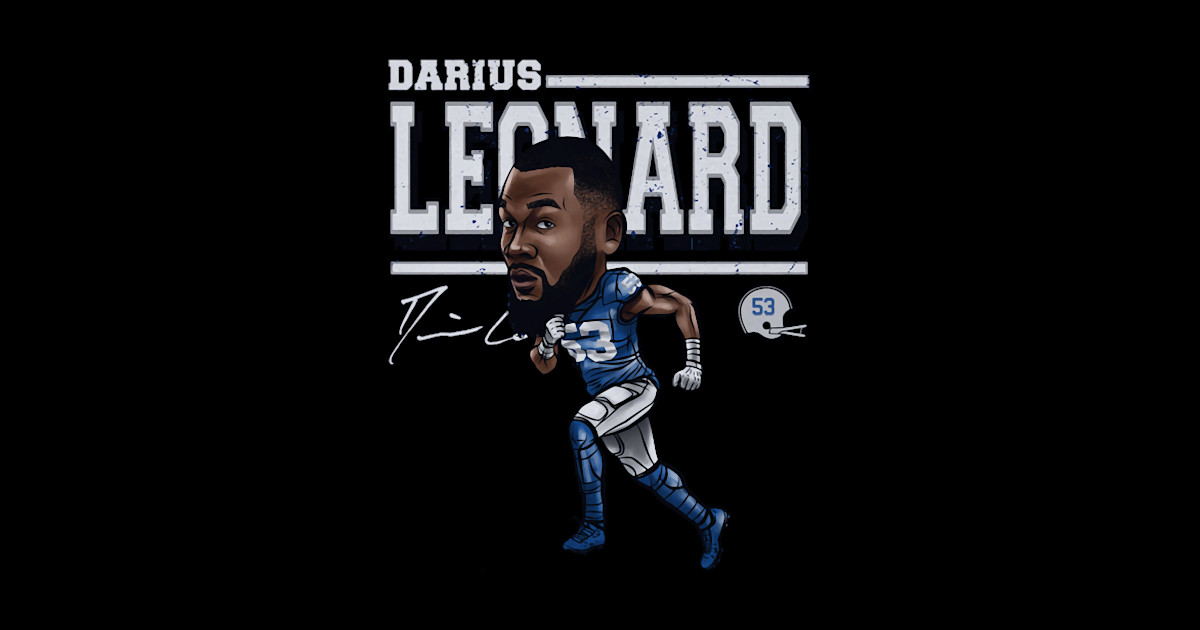 Darius Leonard Indianapolis Cartoon - Darius Leonard - Sticker | TeePublic