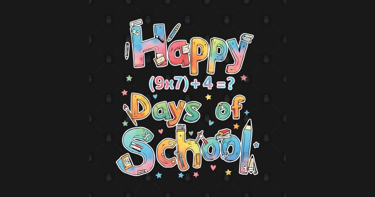 Hap67 Days Of School Math Equation Teacher Six Seven - Teacher Math ...