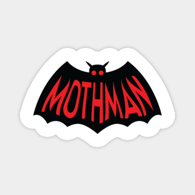 Mothman Vintage Logo - Moth - Magnet | TeePublic