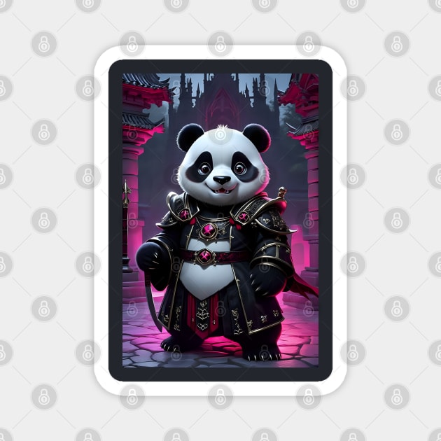 Cute gothic panda - Panda - Magnet | TeePublic