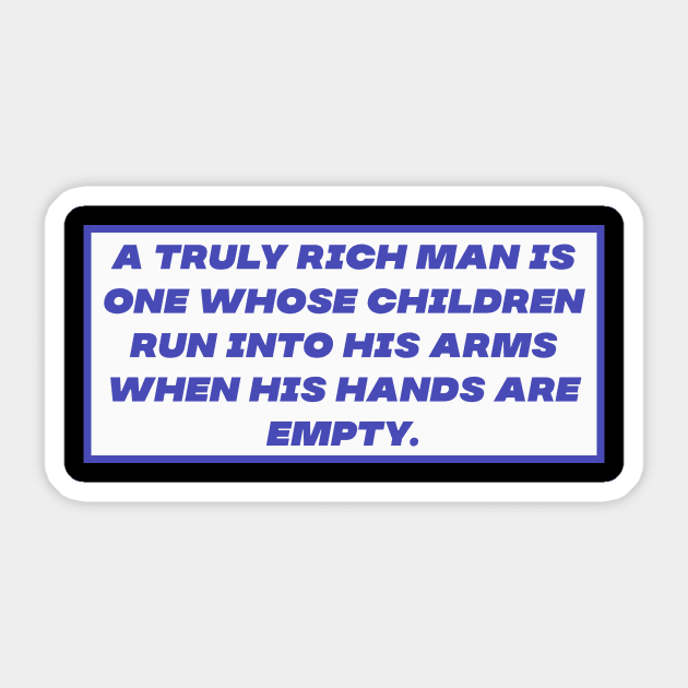 Rich man - Gym Quote - Sticker | TeePublic