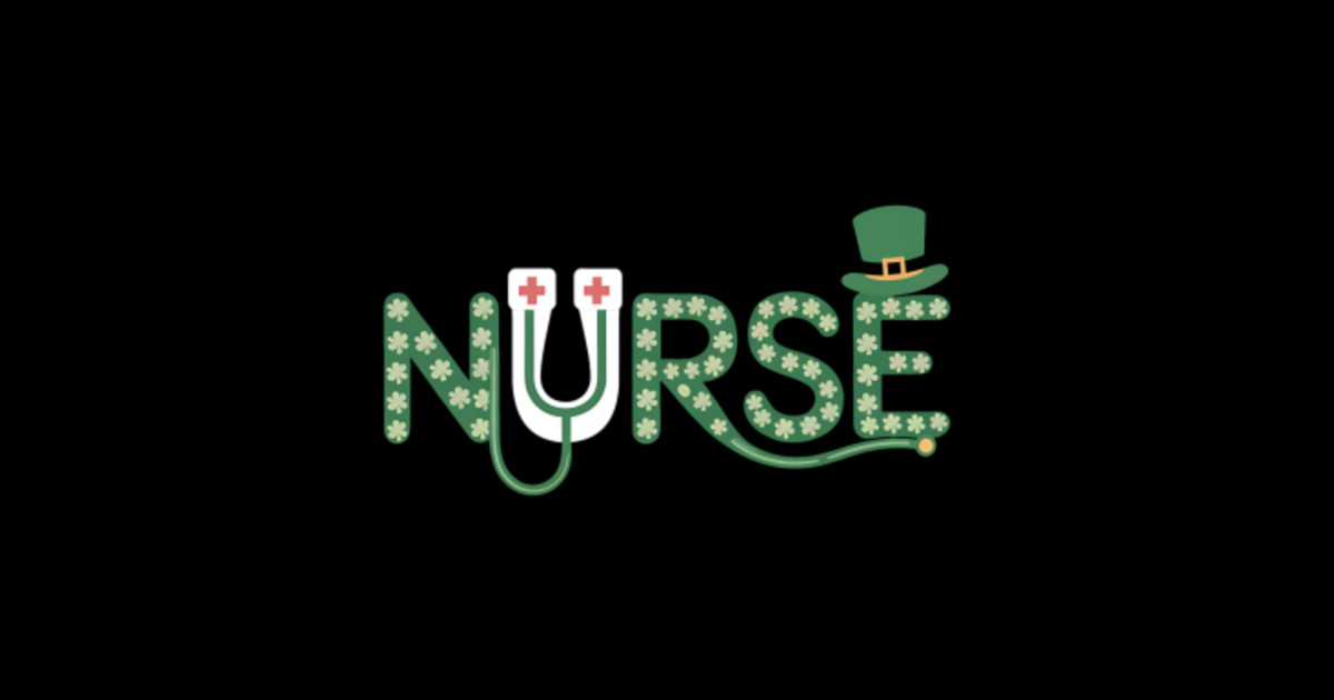 Irish Nurse Stethoscope Scrub St Patricks Day Nurses Women - Irish ...