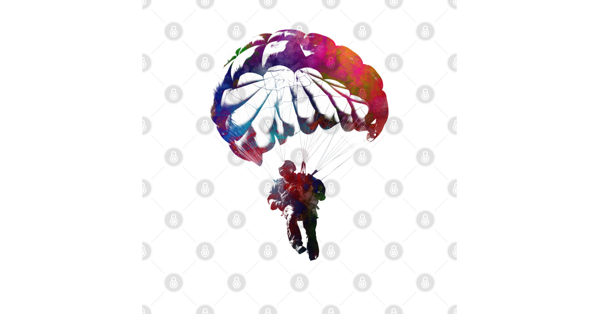 Paratrooper sport art #paratrooper - Paratrooper - T-Shirt | TeePublic