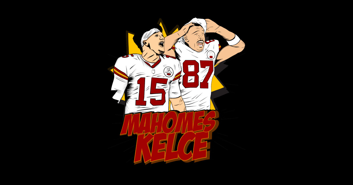 Patrick Mahomes and Travis Kelce Comic Vintage - Patrick Mahomes And ...