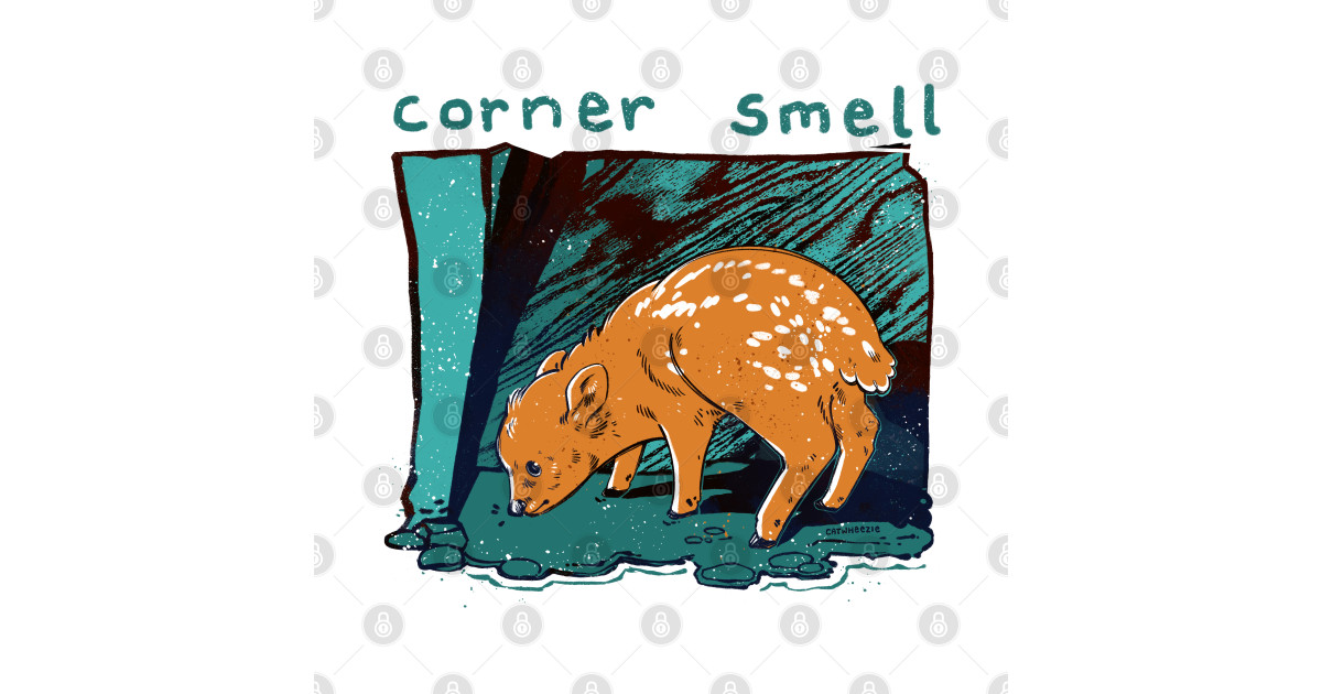 Corner Smell (For light backgrounds) - Deer - T-Shirt | TeePublic
