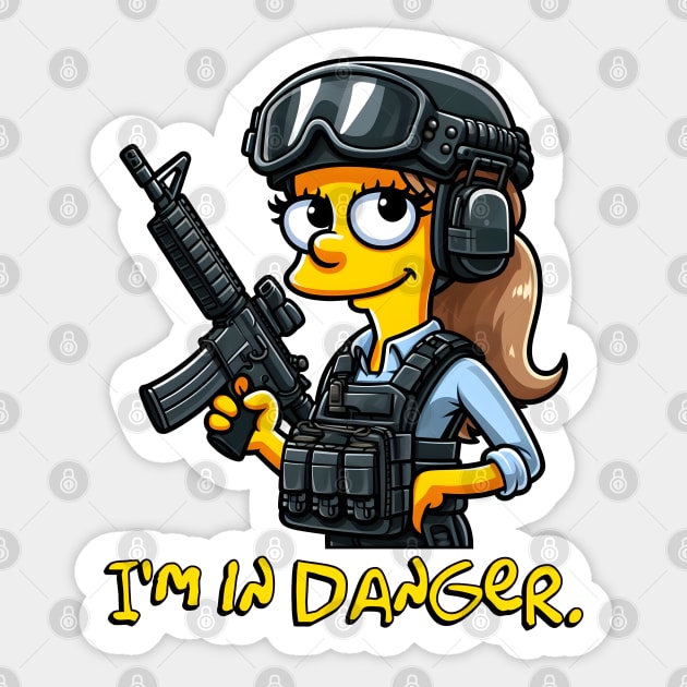 Tactical Yellow People - Simpson - Sticker | TeePublic
