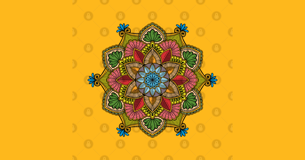 80's Pop Art Mandala - Mandala - T-Shirt | TeePublic