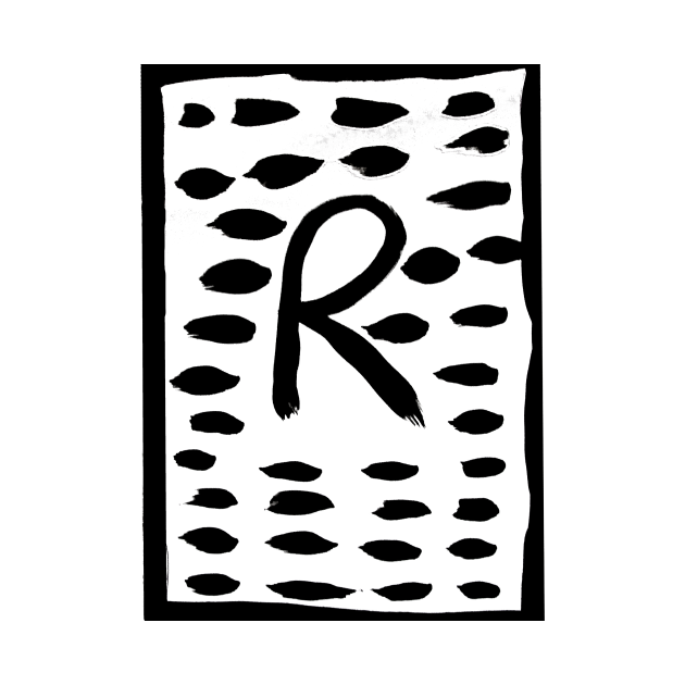 The painting of the letter R - Letter R - T-Shirt | TeePublic