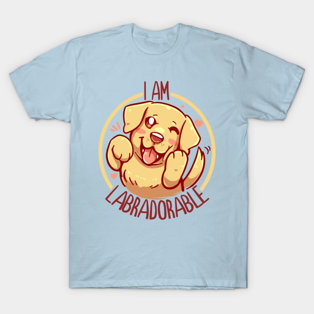I am Labradorable - Golden Labrador - Golden Labrador - T-Shirt | TeePublic