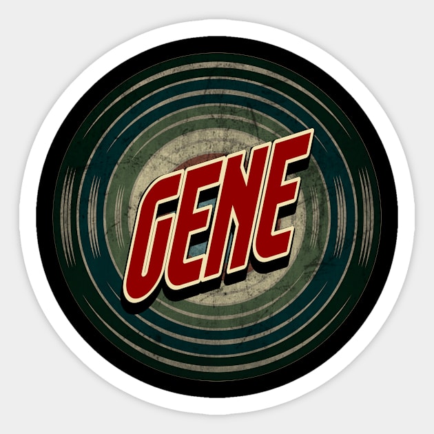 gene vintage cute - Gene - Sticker | TeePublic