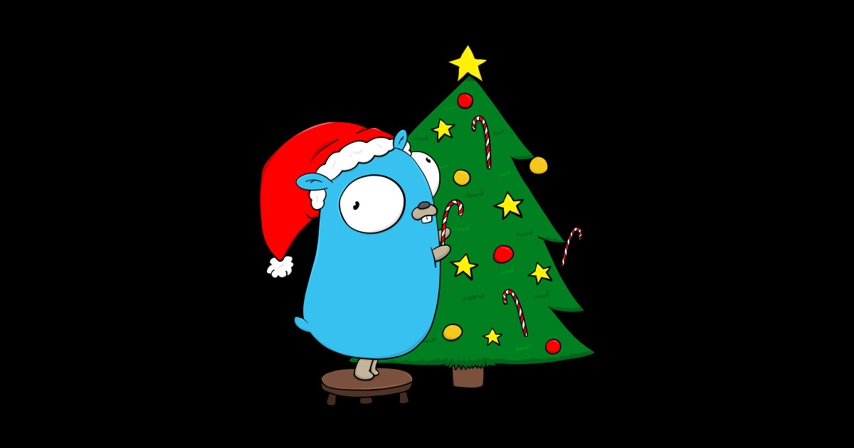 Christmas Tree Gopher - Gopher - Sticker | TeePublic