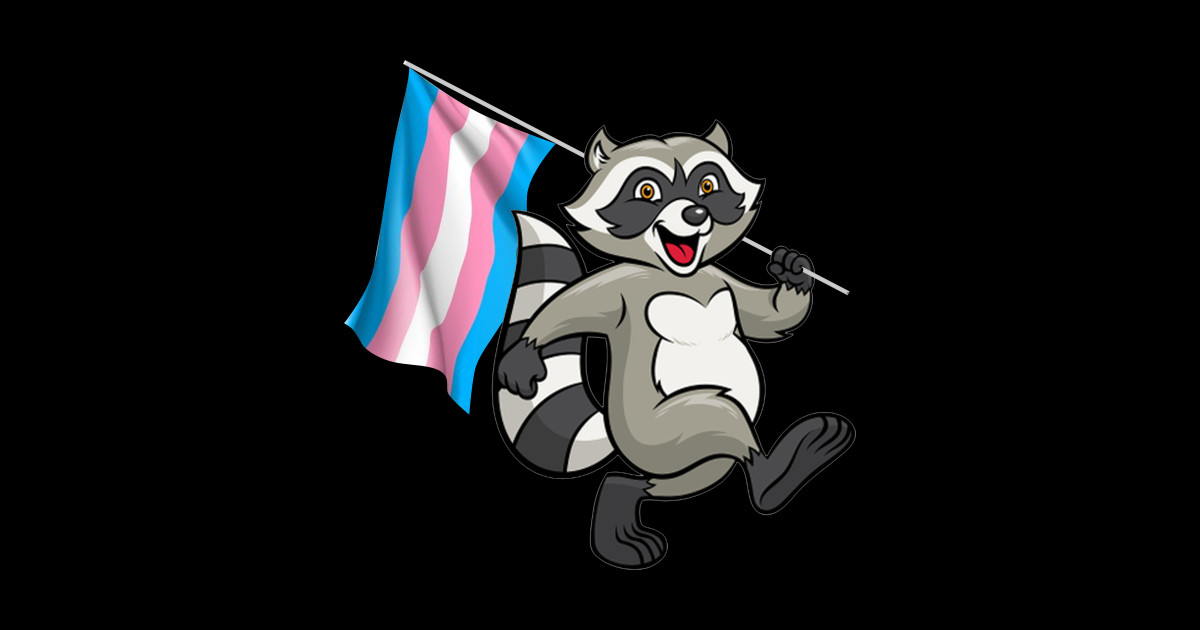 Transgender Pride Trans Flag Vintage Raccoon Pride Month - Lgbt Pride ...