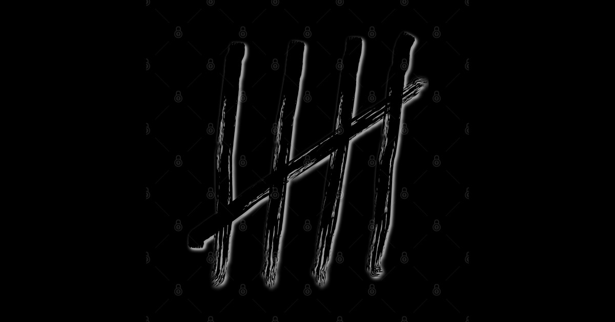 5 tally marks - Tally - Sticker | TeePublic