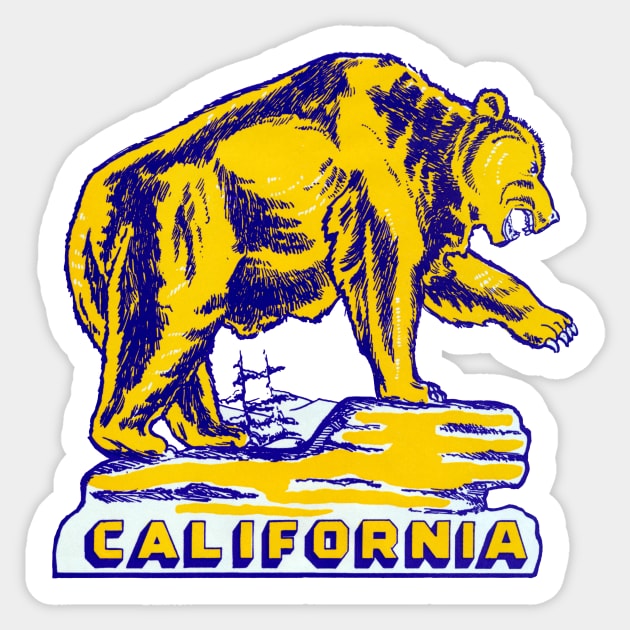 California Grizzly Bear - California - Sticker | TeePublic