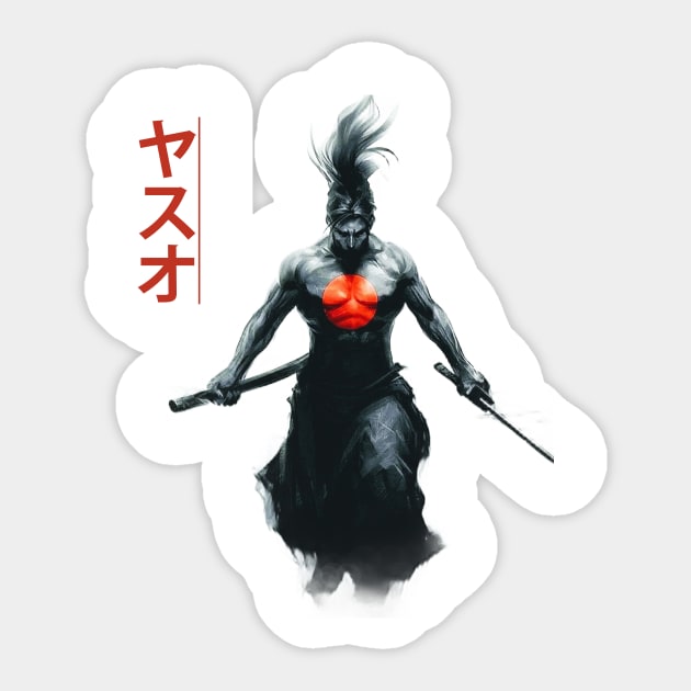 LOL Character Yasuo - Lol Character Yasuo League Of Legends - Sticker ...