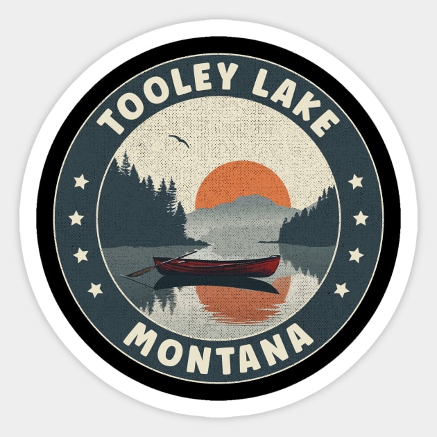 Tooley Lake Montana Sunset - Tooley Lake - Sticker | TeePublic
