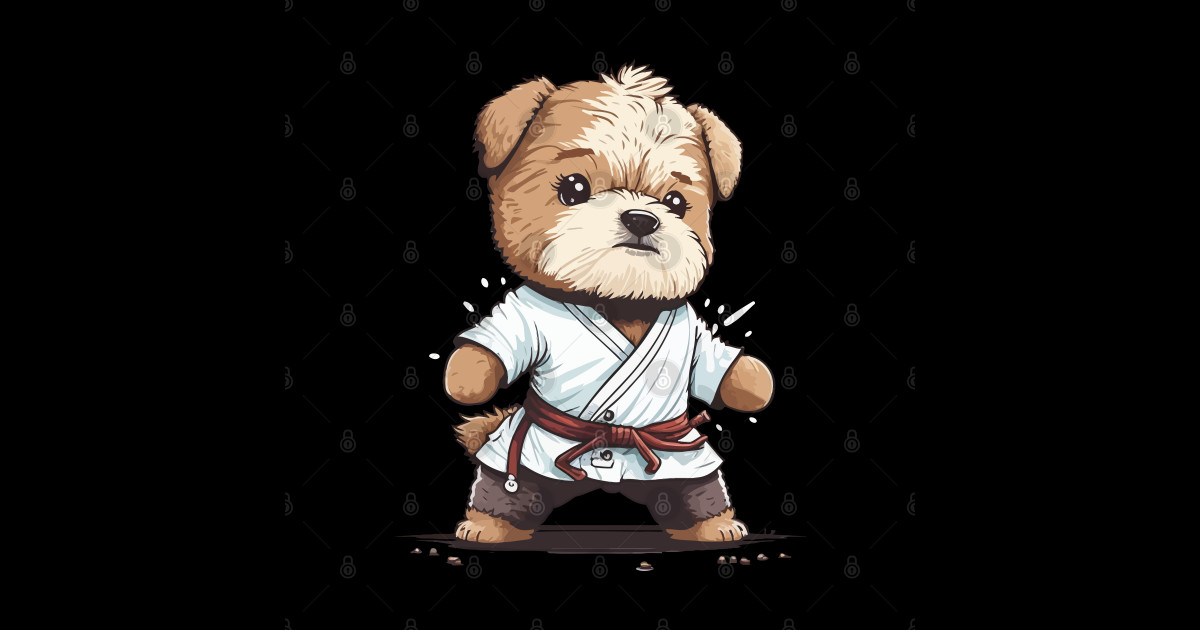 Dog knows karate - Karate - Sticker | TeePublic