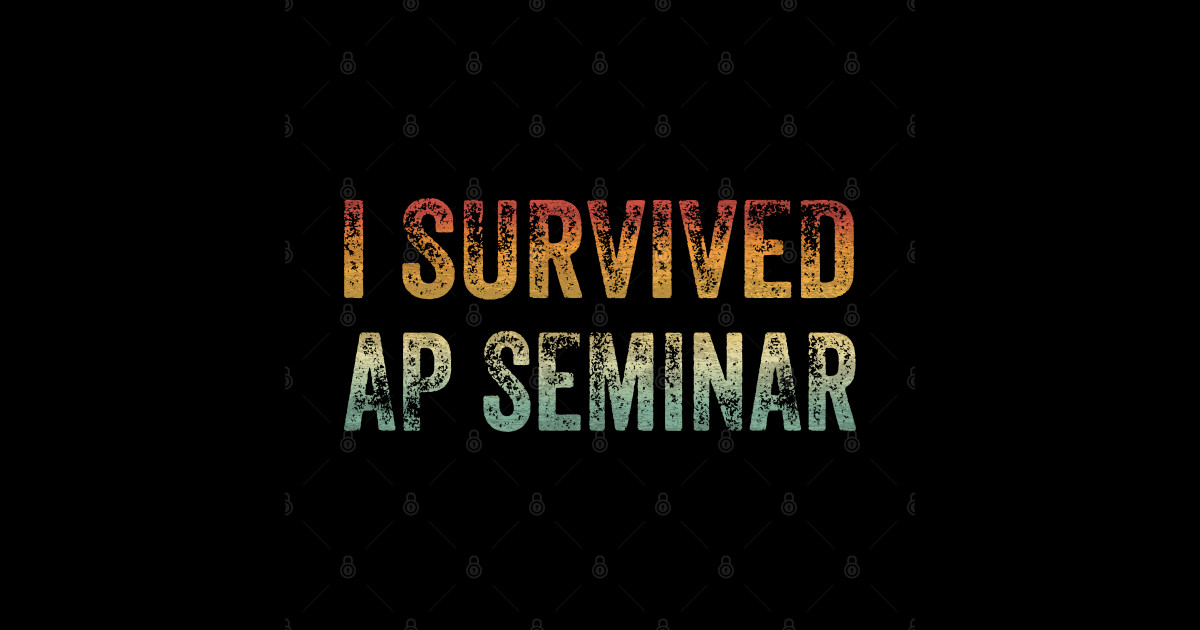 Retro i survived ap seminar funny high school student diploma - Ap ...