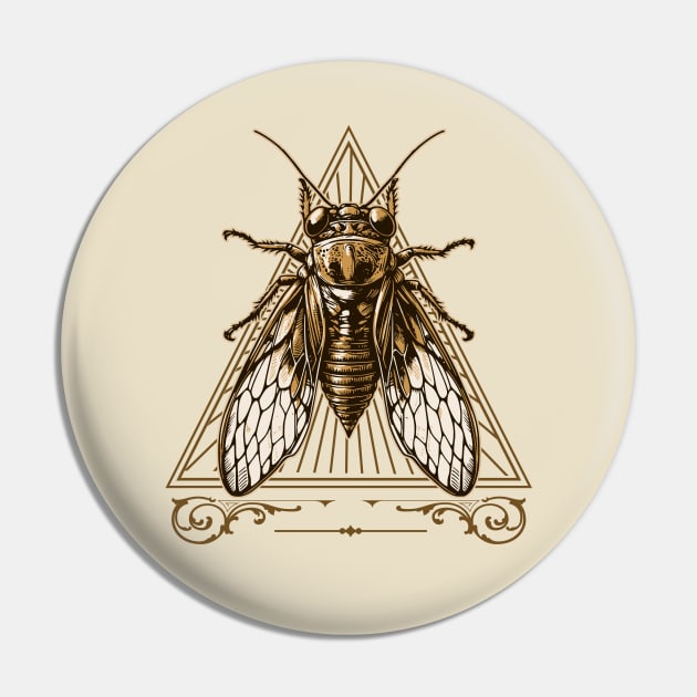 Cicada Brood XIX Brood XIII - Cicada 2024 - Pin | TeePublic