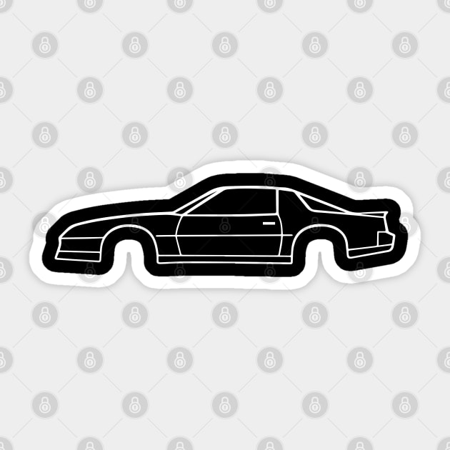3rd Gen Camaro Outline - Iroc Z Camaro - Sticker | TeePublic