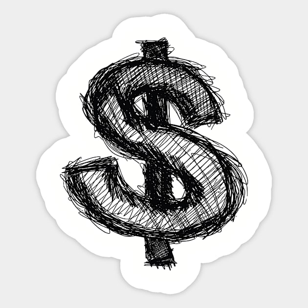 US dollar - Dollar Sign - Sticker | TeePublic