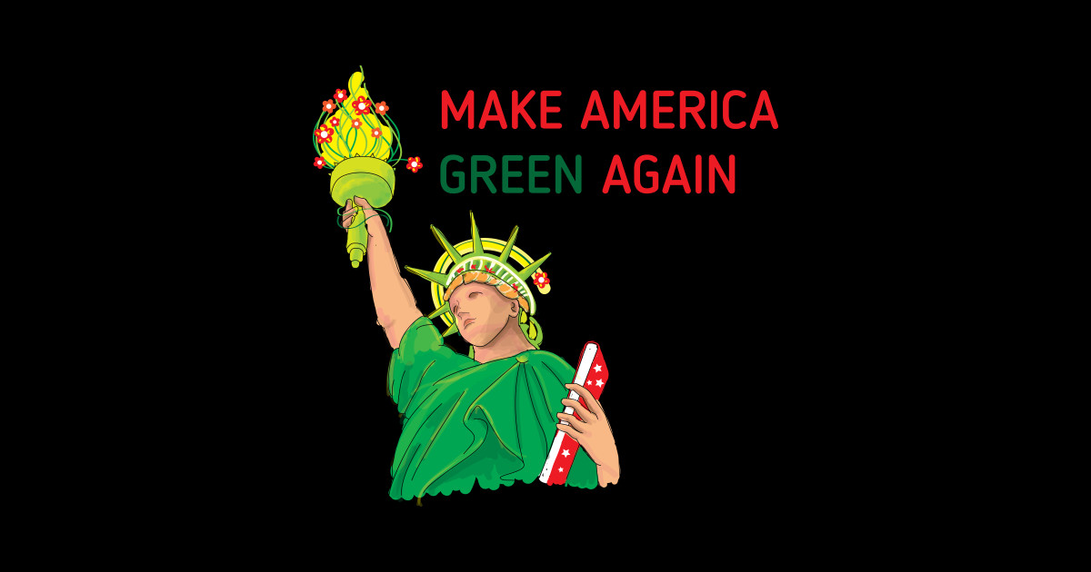 Make America Green Again - America - Sticker | TeePublic