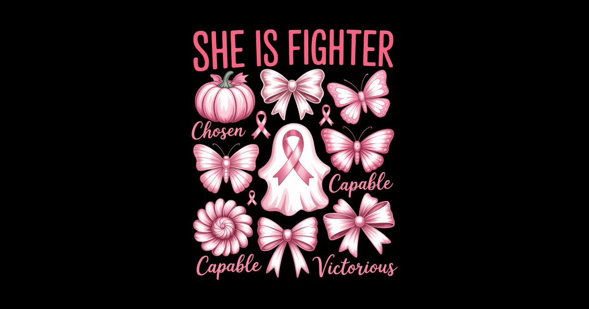 Preppy Breast Cancer She Is A Fighter Breast Cancer - Fighter Breast ...
