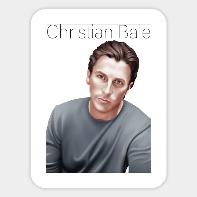 Christian Bale - Christian Bale - Sticker | TeePublic