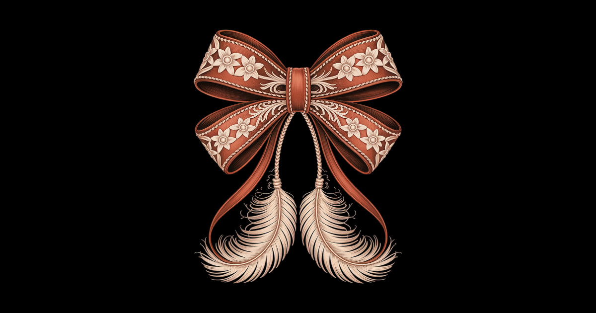 Western Cowgirl Leather Fringe Bow Rodeo Country Coquette - Western ...