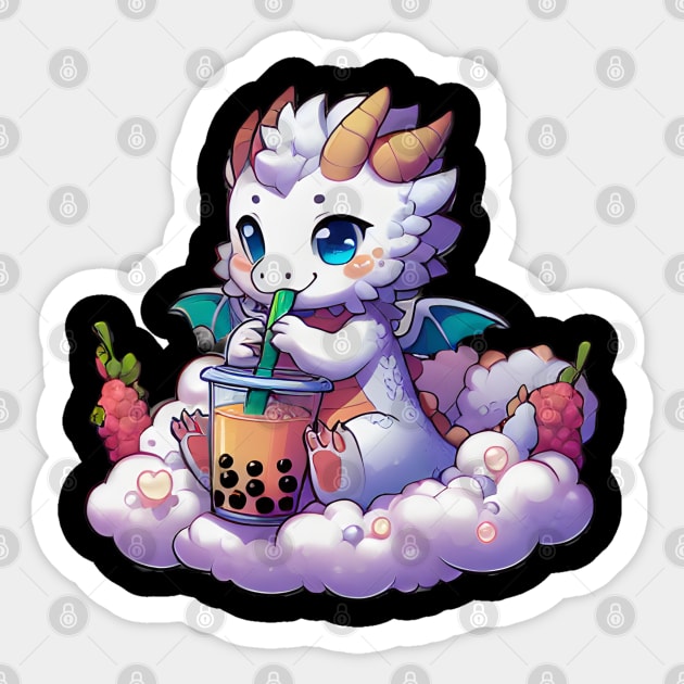 Dragon Boba Tea - Dragon - Sticker | TeePublic