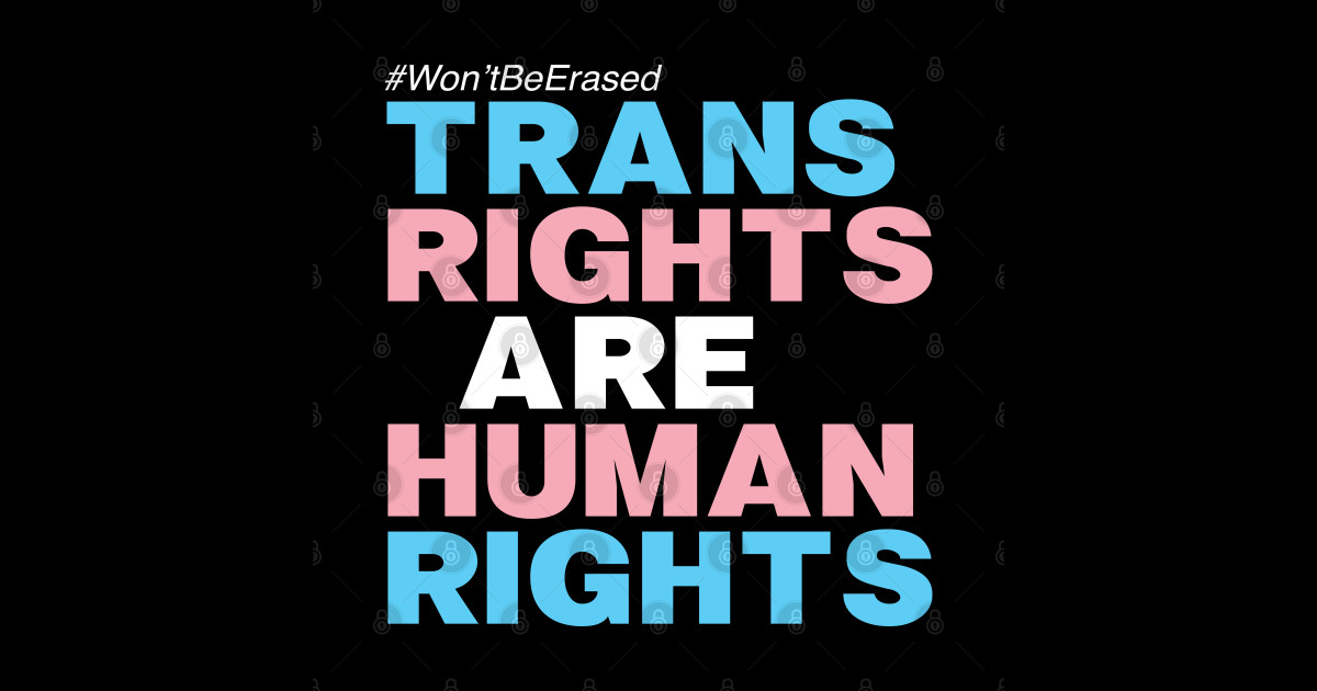 TRANS RIGHTS ARE HUMAN RIGHTS - Trans Rights - Sticker | TeePublic