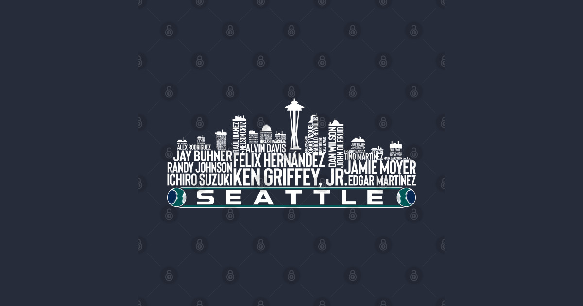 Seattle Baseball Team All Time Legends, Seattle City Skyline - Seattle ...