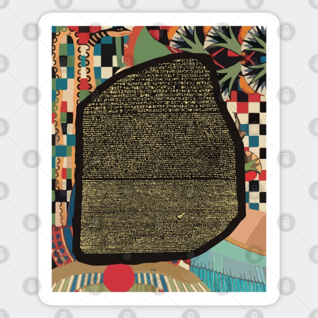 Rosetta Stone Pattern Shape - Rosetta Stone Pattern Shape - Sticker ...