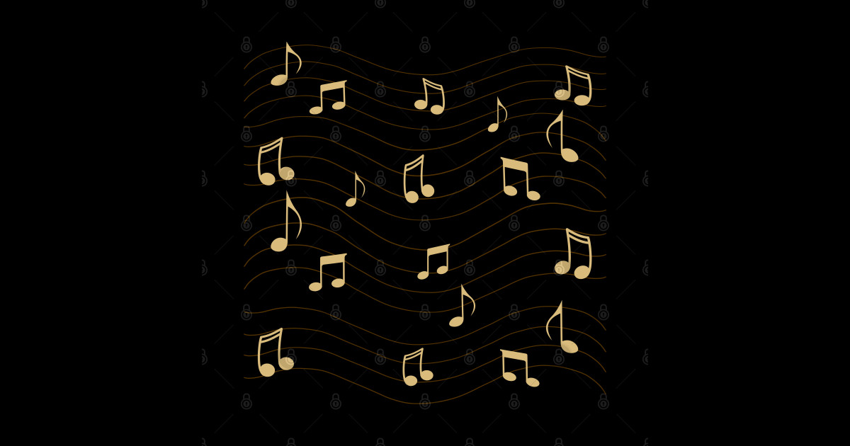 Musical Notes - Musical Notes - Sticker | TeePublic