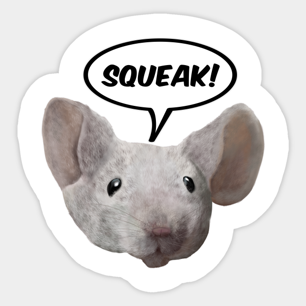 Squeak! Mouse - Mouse - Sticker | TeePublic