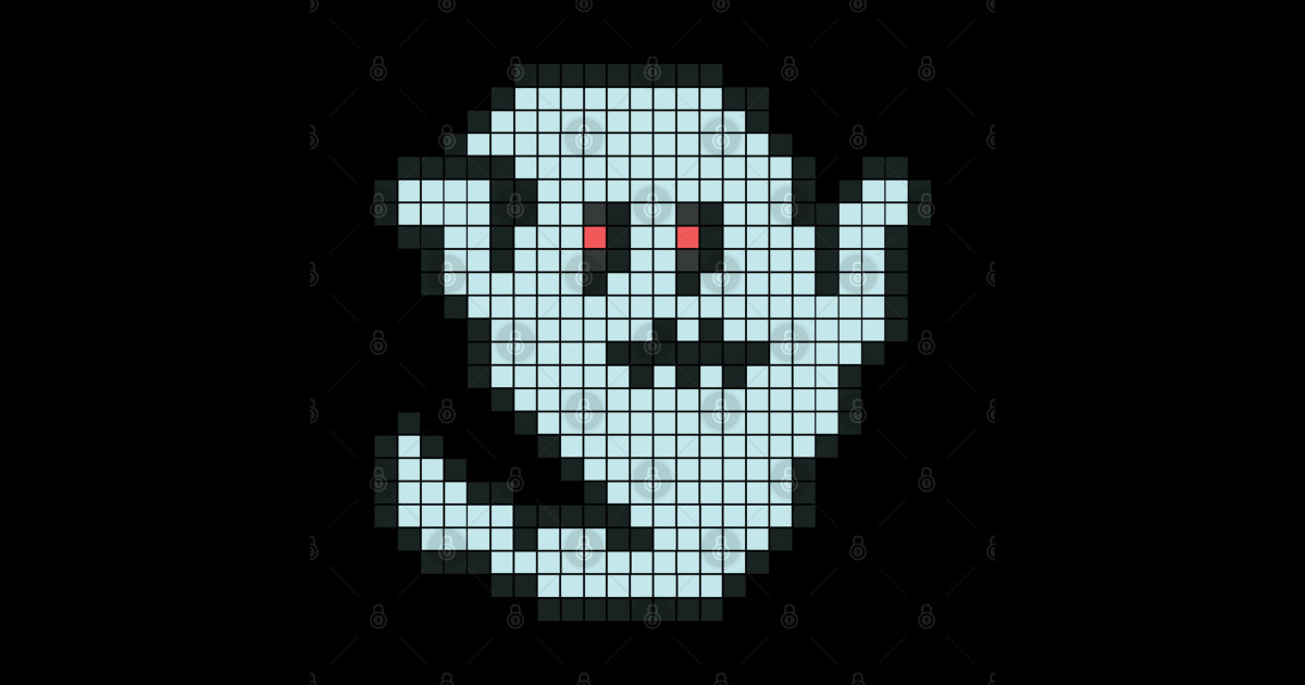 8-Bit Ghost - Ghost - T-Shirt | TeePublic