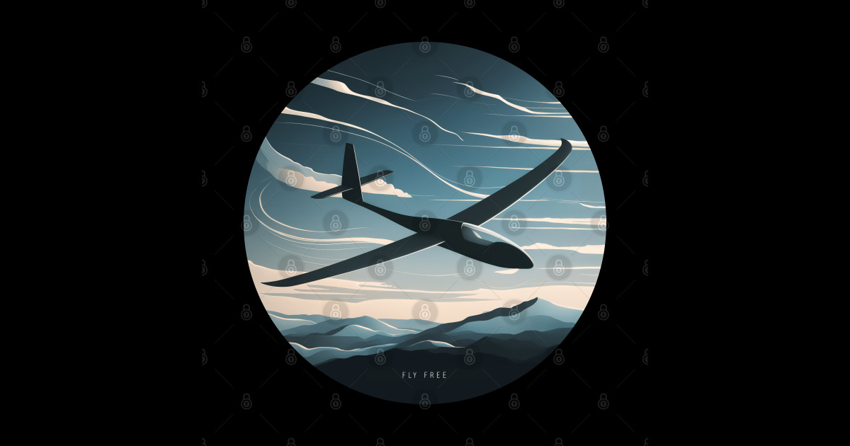 Fly Free Glider Plane Pilot Sailplane aerial floating soaring - Glider ...