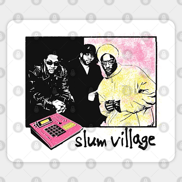 Slum Village • Original Retro Design - Slum Village - Sticker | TeePublic
