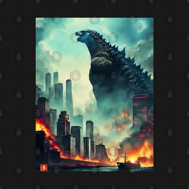Godzilla Rampage Godzilla T Shirt Teepublic