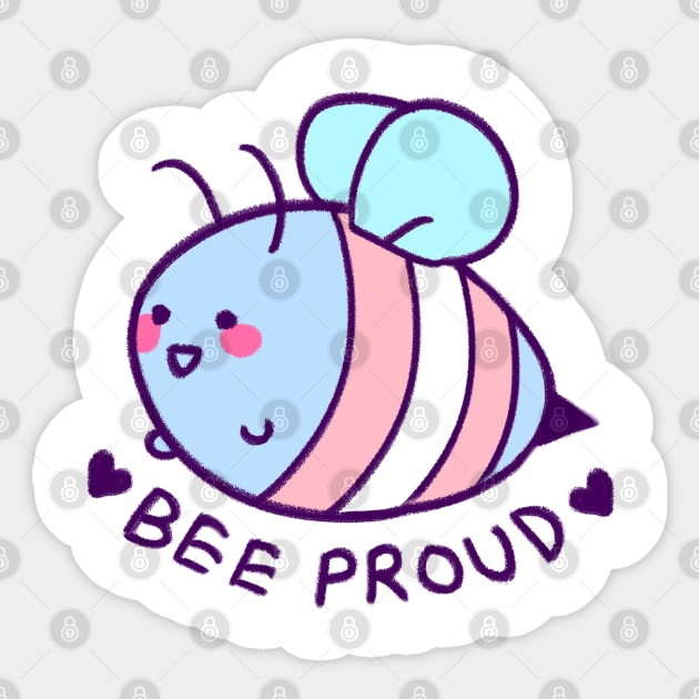 BEE proud: transgender flag - Pride - Sticker | TeePublic