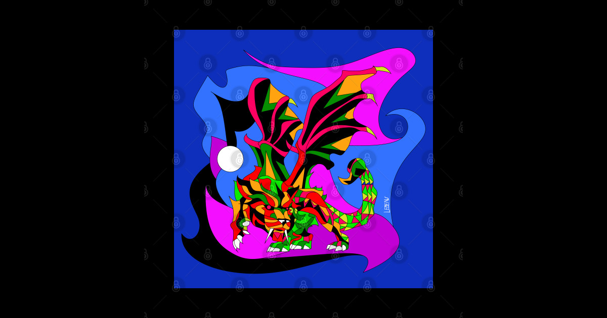 kaiju manticore ecopop monster arts - Manticore - Sticker | TeePublic