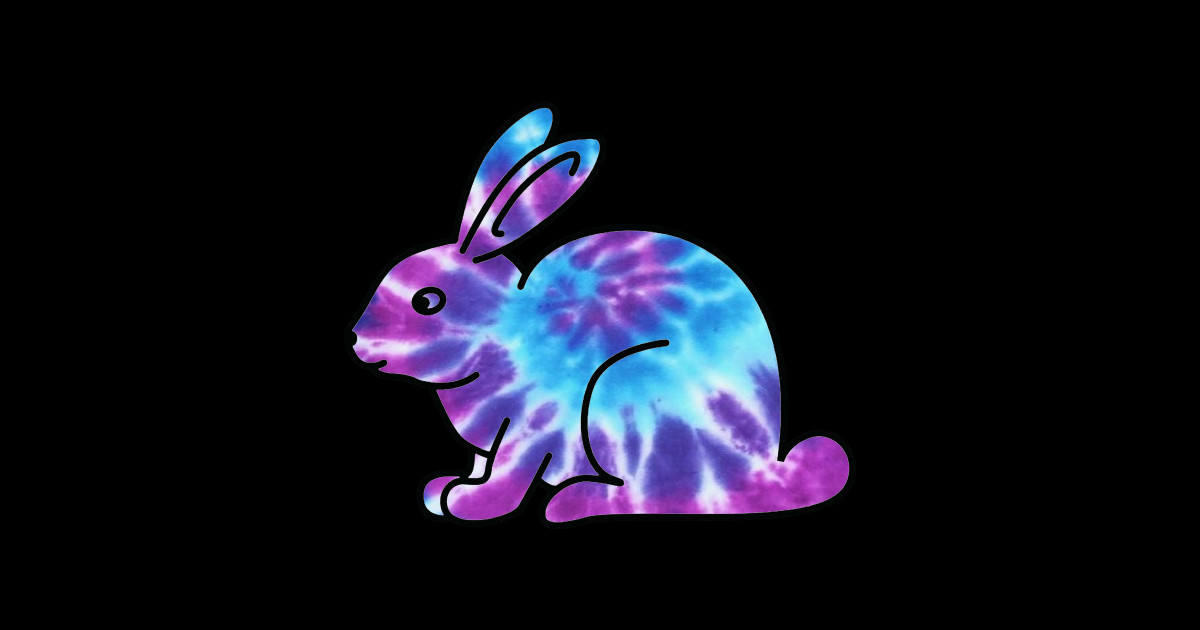 Psychedelic Rabbit - Rabbit - Sticker | TeePublic