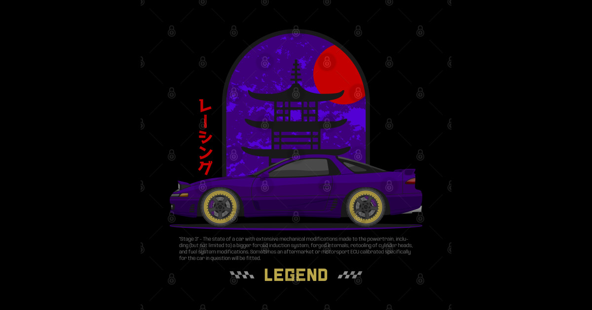Tuner Purple 3KGT JDM - 3000gt - Sticker | TeePublic