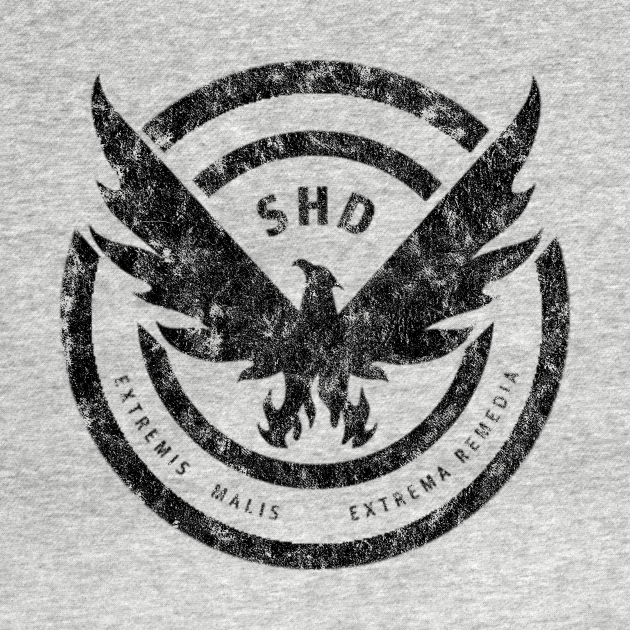 The Division SHD Worn Black Logo - Division - T-Shirt | TeePublic