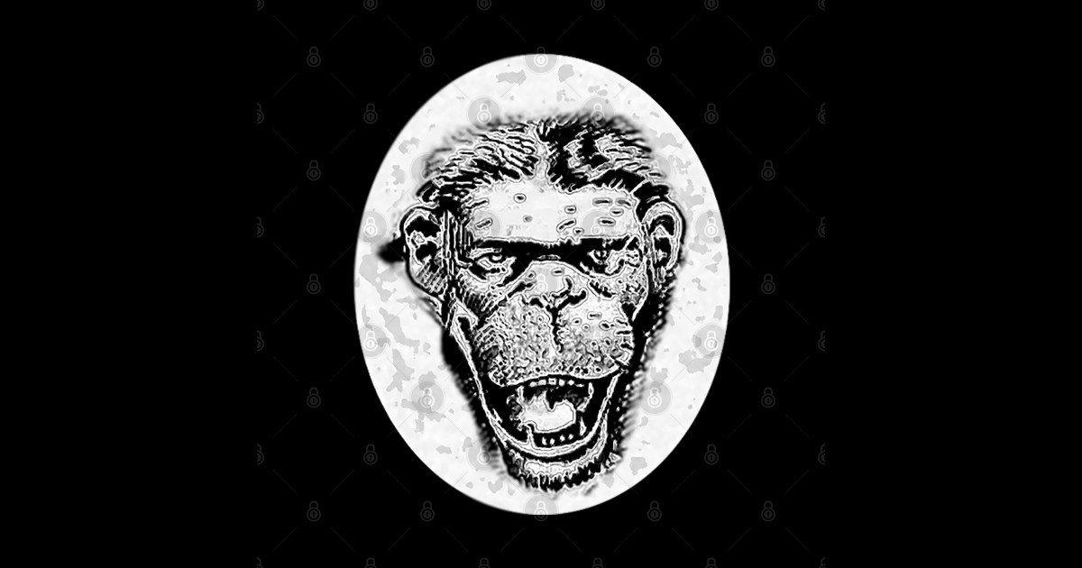 cynical monkey - Animal Terror - Posters and Art Prints | TeePublic